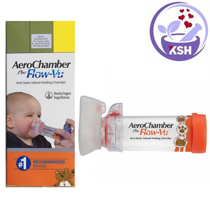 AEROCHAMBER PLUS FLOW-VU ANTI-STATIC VALVED HOLDING CHAMBER FOR INFANTS ...