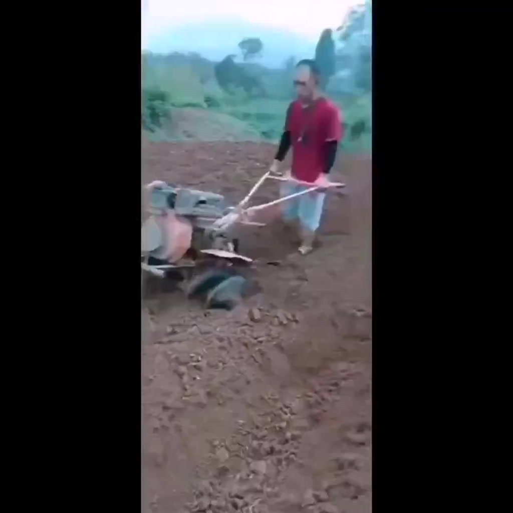 Trencher Hand-Pulled Plow Micro-Tiller Furrower Tie Ridger Cultivated ...