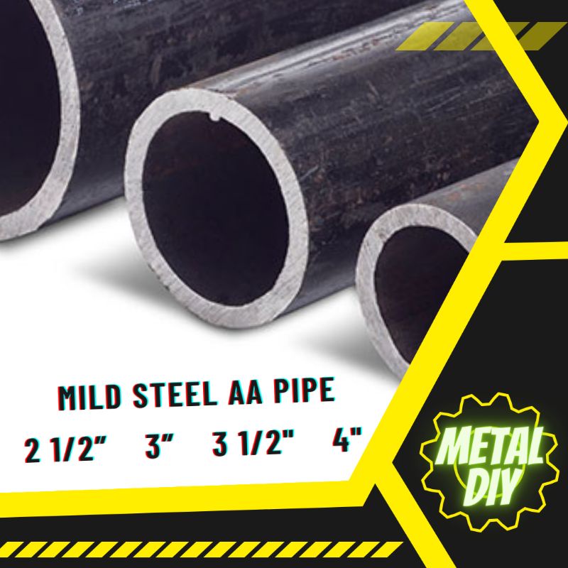 3mm thickness Mild Steel & GI Pipe2 1/2" - 4" ,Round Hollow, 3mm Tebal ...