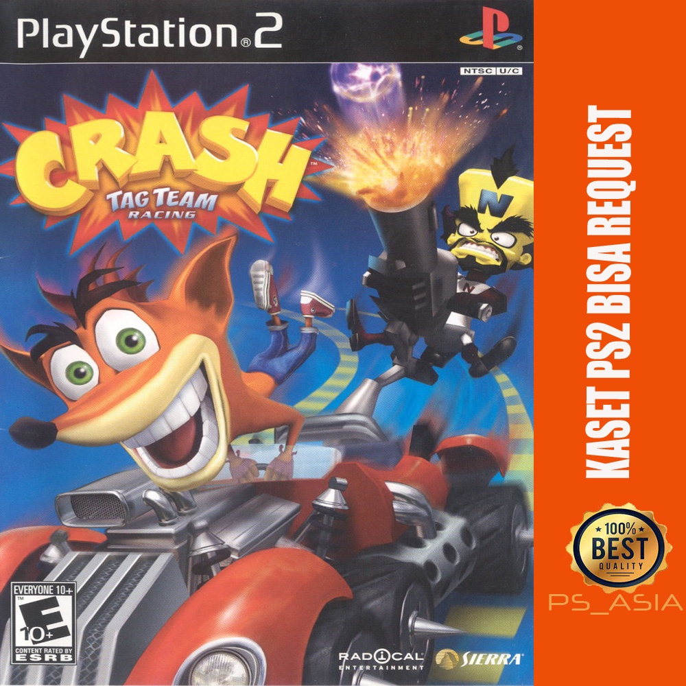 Ps 2 CTR Crash Tag Team Racing Cassette - PlayStation 2 children's ...