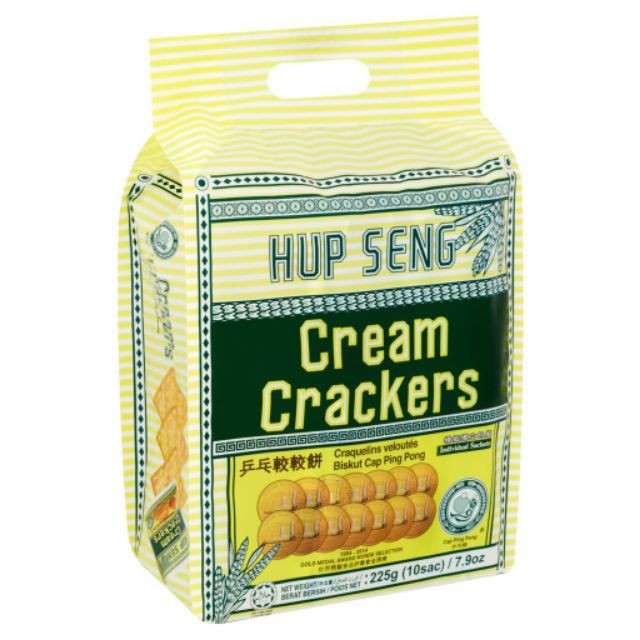 Hup Seng Cream Crackers-Biskut Hup Seng Cream (10's) 225g | Shopee Malaysia