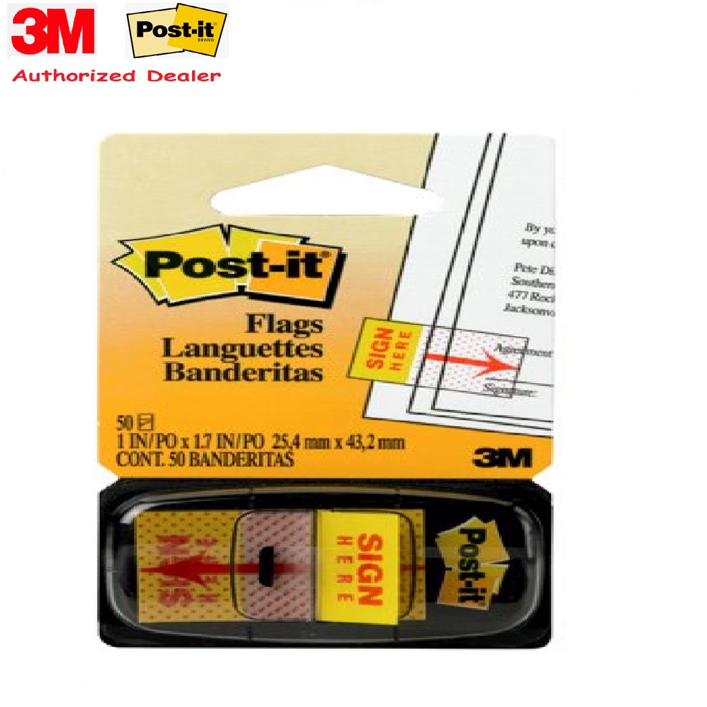 3M Post-it Flags Sign Here 680-9 | Shopee Malaysia
