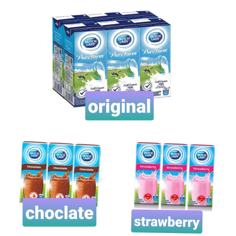 susu dutch lady 200ml pack kecil 1 sahaja | Shopee Malaysia