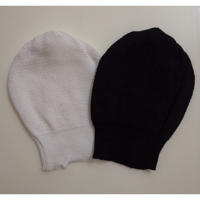 anak tudung serkup dewasa/skarf/serkup kepala/scarf inner(hitam/putih ...