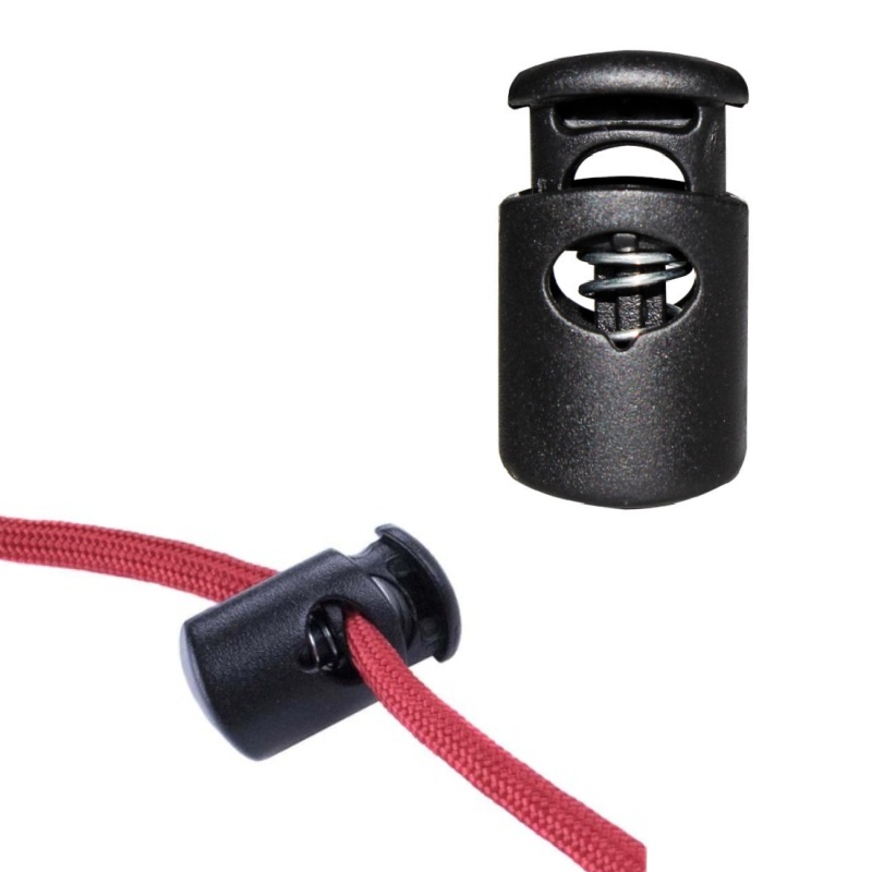 Oval Barrel Cord Lock Plastic Stopper Toggle Clip Spring Adjuster ...