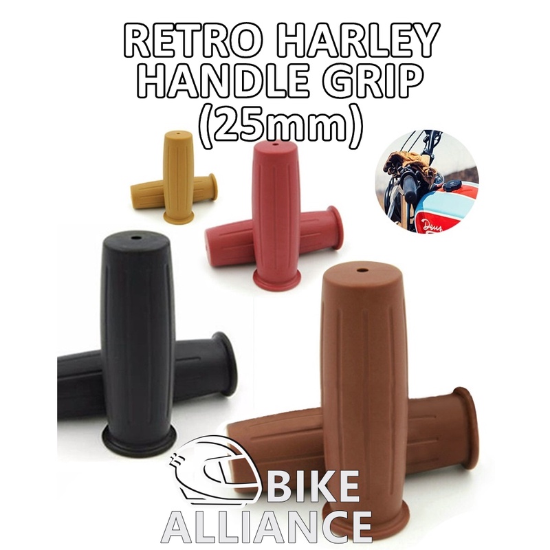 READY STOCK RETRO HARLEY DAVISON 25mm GRIPS OLD SKOOL RETRO HARLEY ...