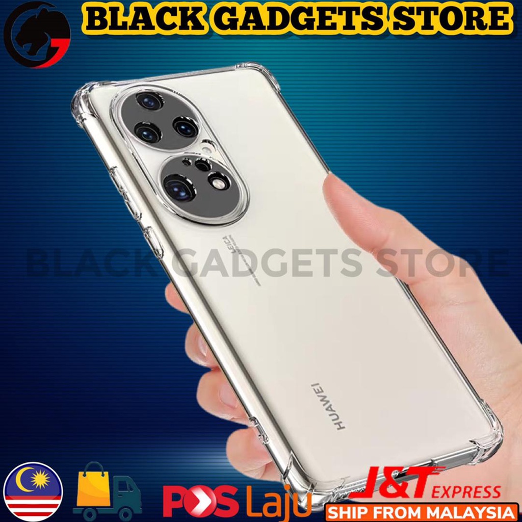 Huawei P50 Pro Transparent Protection Shockproof Case Cover Casing ...