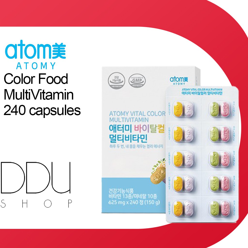 ATOMY / Color Food MultiVitamin(240 capsules) / 150g | Shopee Malaysia