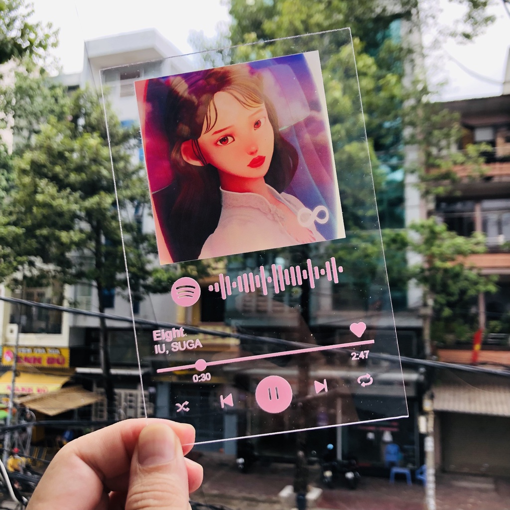 Mica Frame Decorative Music Version Has Spotify code that can scan IU ...