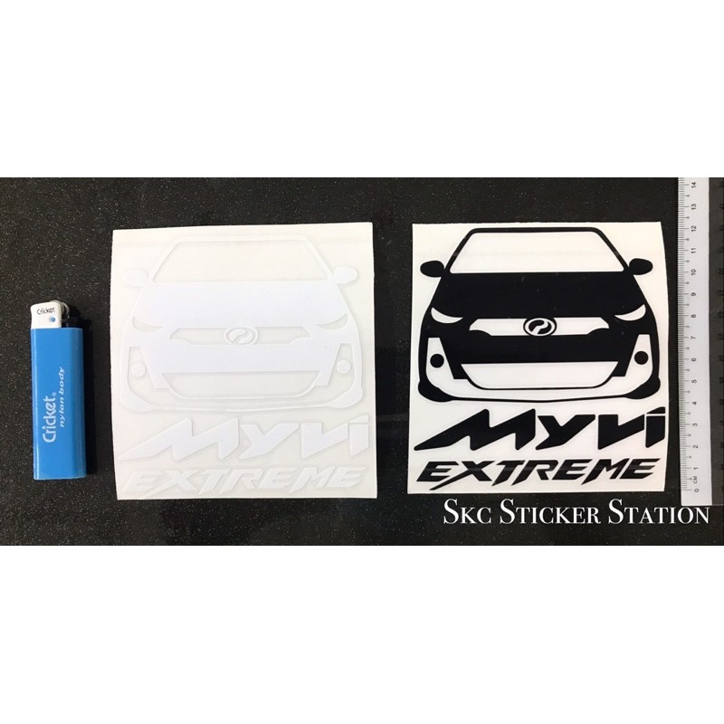 Perodua Myvi Extreme (Front Car Shape) Sticker Cutting #myvi #perodua # ...