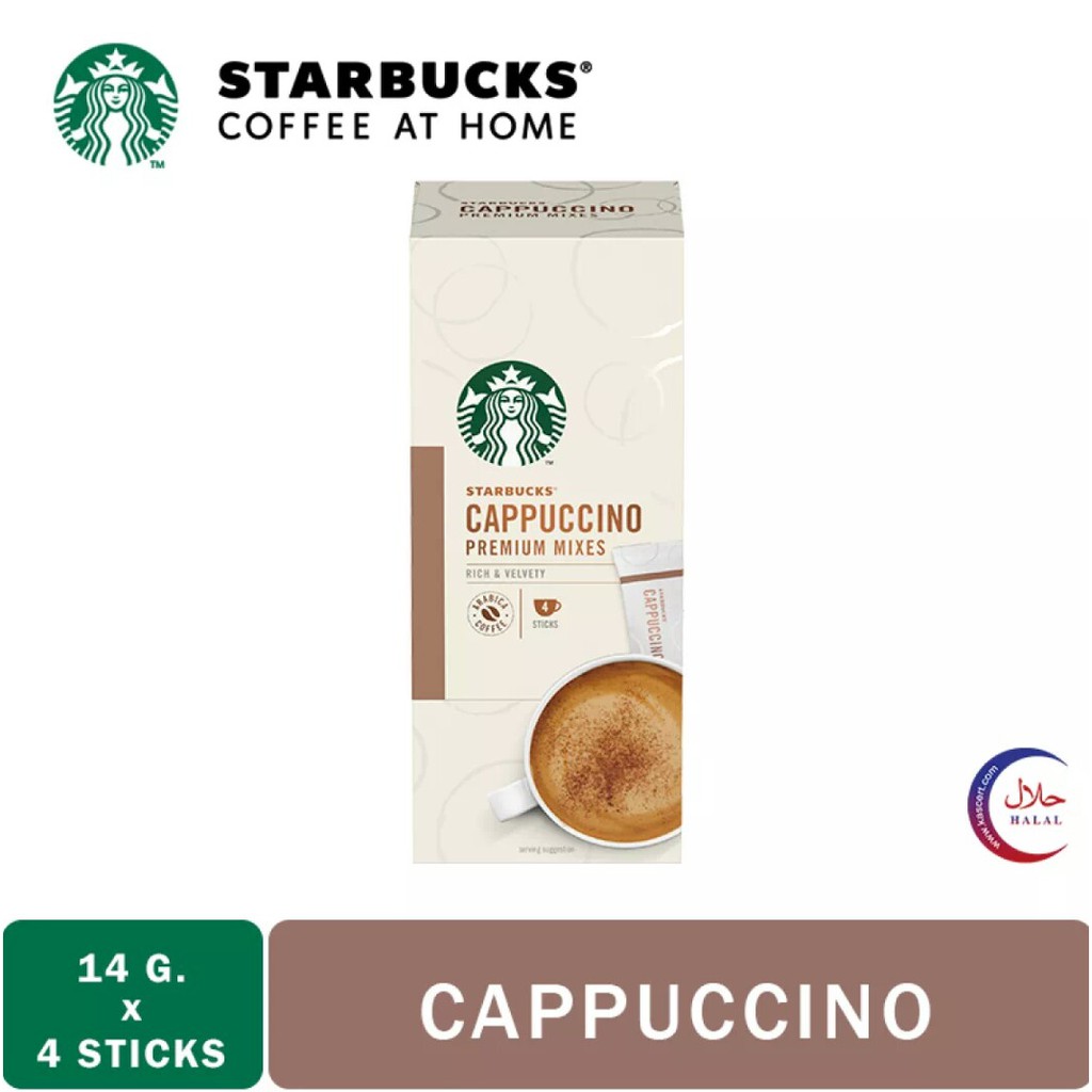 Starbucks Cappucino Premium Instant Coffee Mixes (4 Sticks/Box ...