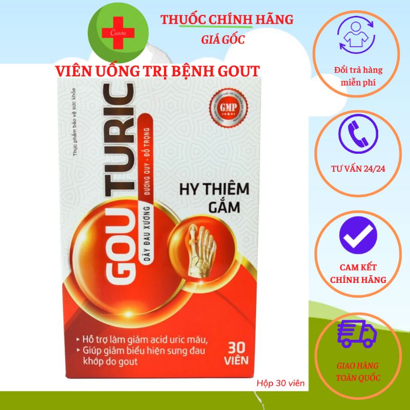 Gou Turic tablets reduce blood uric acid and joint pain swelling caused ...
