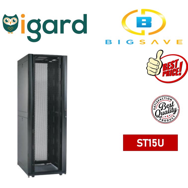 SERVER RACK 15U FLOOR STANDING 800MM DEPTH EQUIPMENT RACK (ST15U ...