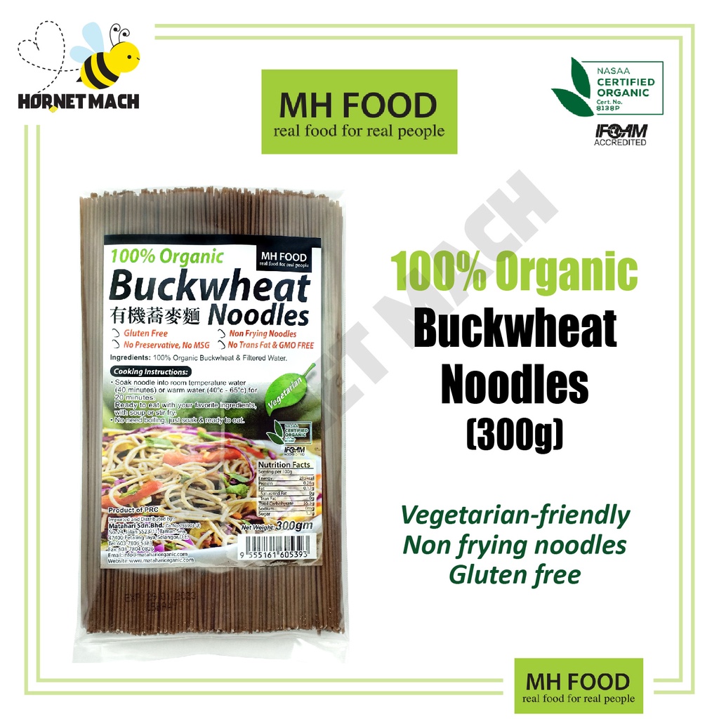 MH FOOD 100% Organic Buckwheat Noodles (300g) | Shopee Malaysia
