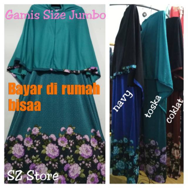 Gamis Jumbo / Gamis Jumbo / Gamis Jumbo Syar'i / Gamis Big size / Gamis ...