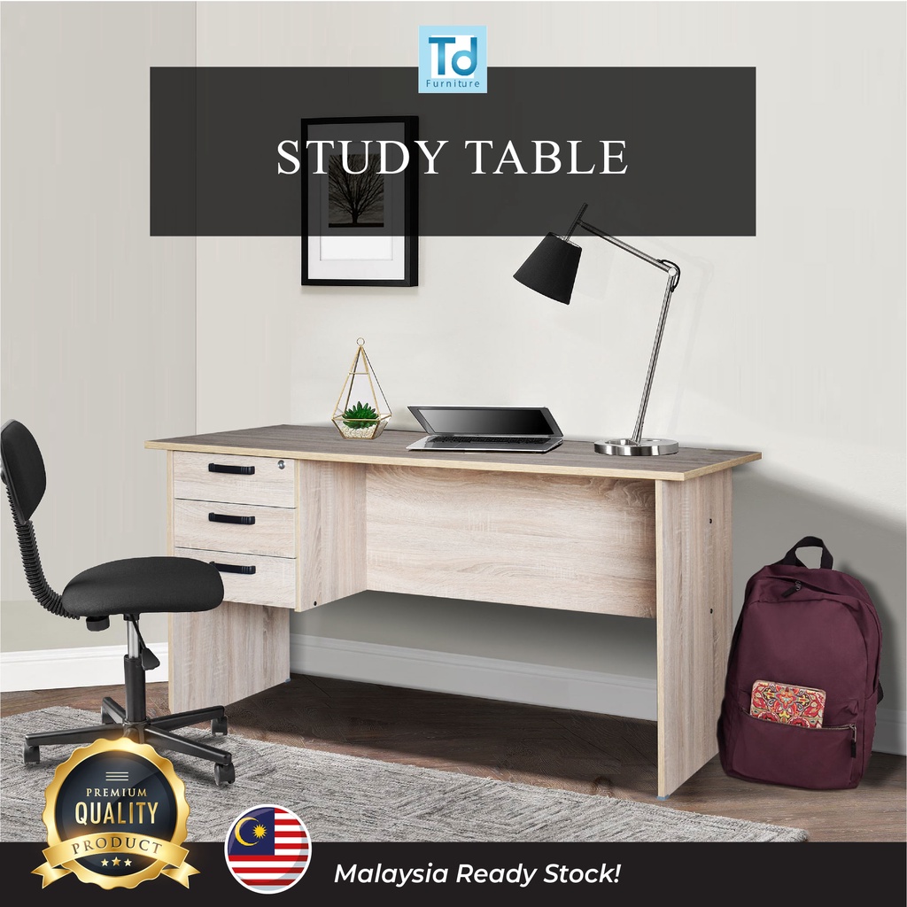 【Malaysia Ready Stock】Td Furniture Melamine Computer desk Study Desk ...