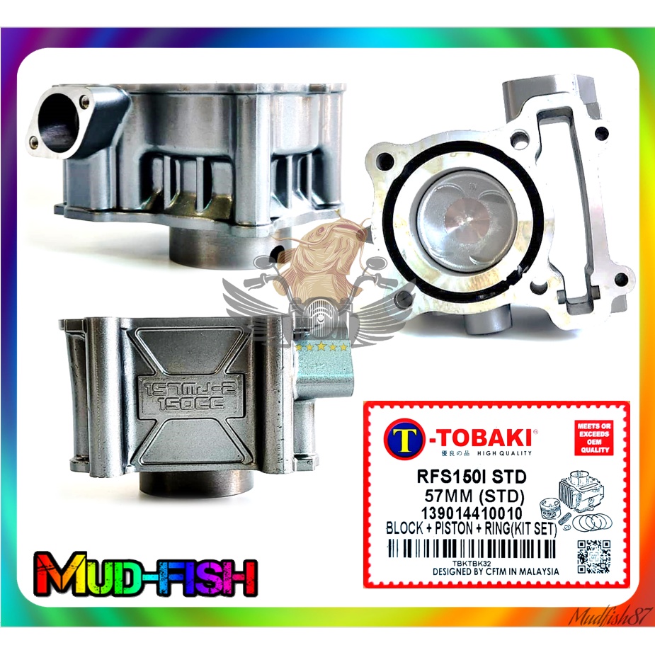 BENELLI RFS150i RFS STANDARD CYLINDER BLOCK + PISTON + RING KIT SET ...