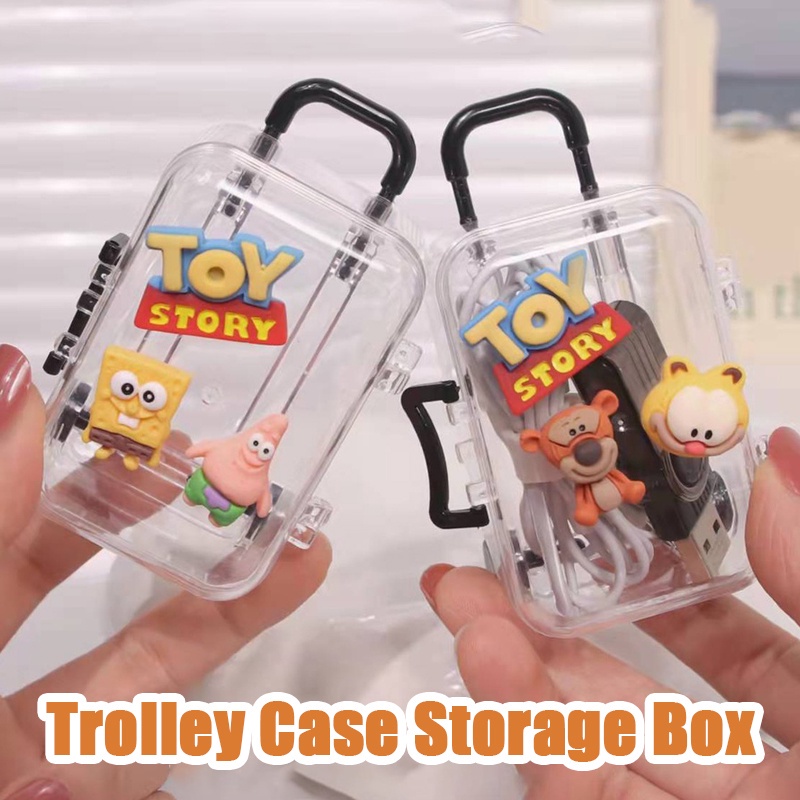 Miniature Plastic Rolling Travel Mini Suitcase for Dolls Miniature Toys ...