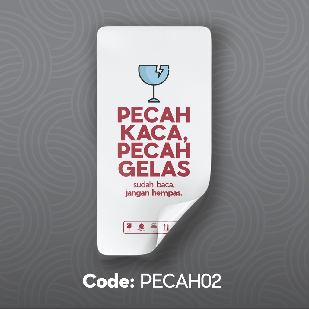 [WDCPrint] Fragile Sticker Happy | Funny Fragile Sticker | Portrait ...