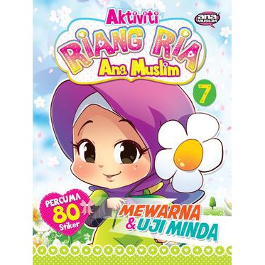 Aktiviti Riang Ria Ana Muslim Buku Mewarna & Uji Minda Kanak-kanak ...