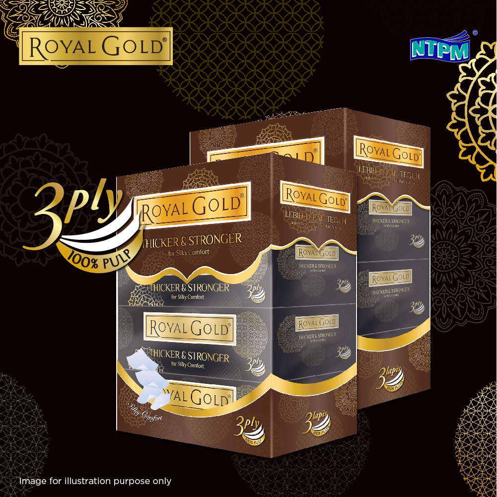Royal Gold Luxurious White Facial Tissue (4 Boxes x 80’s) | Shopee Malaysia