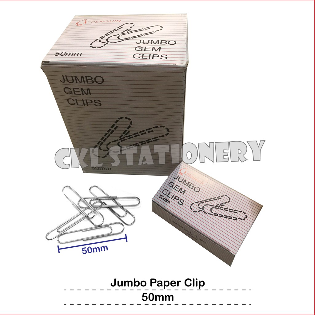 Penguin Jumbo Paper Clip 50mm / 78mm | Shopee Malaysia