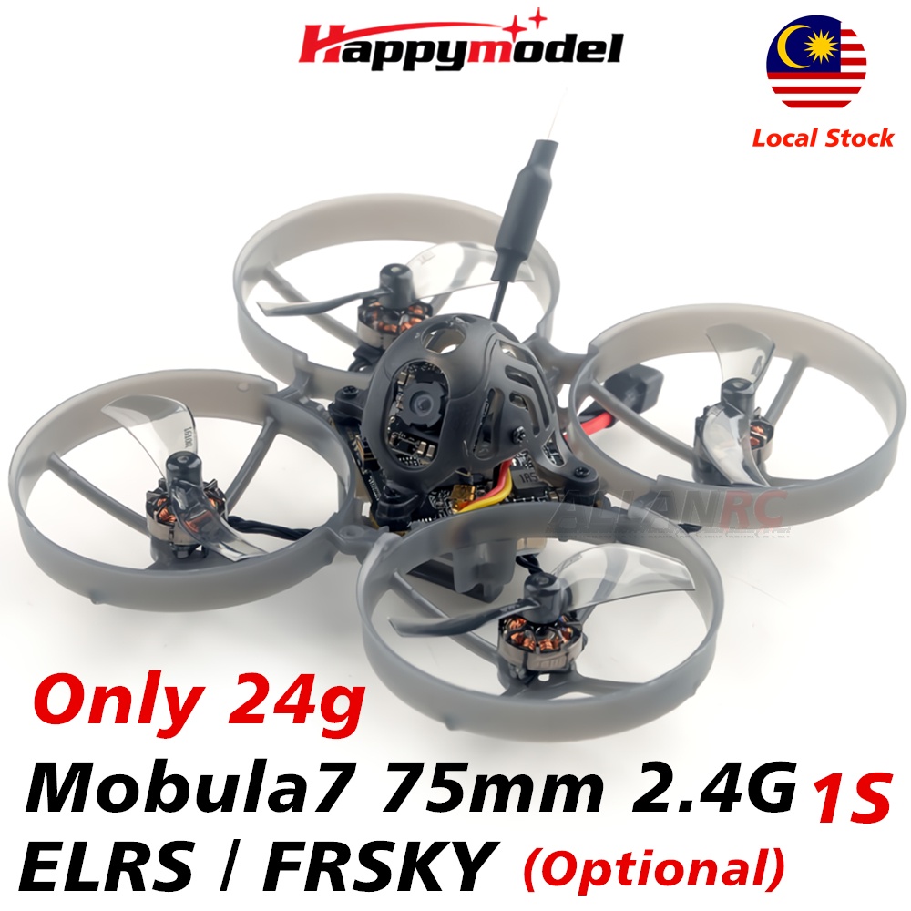 Happymodel Mobula7 1S 75mm X12 v2.0 5-IN-1 AIO BNF w/Runcam Nano 3 ...
