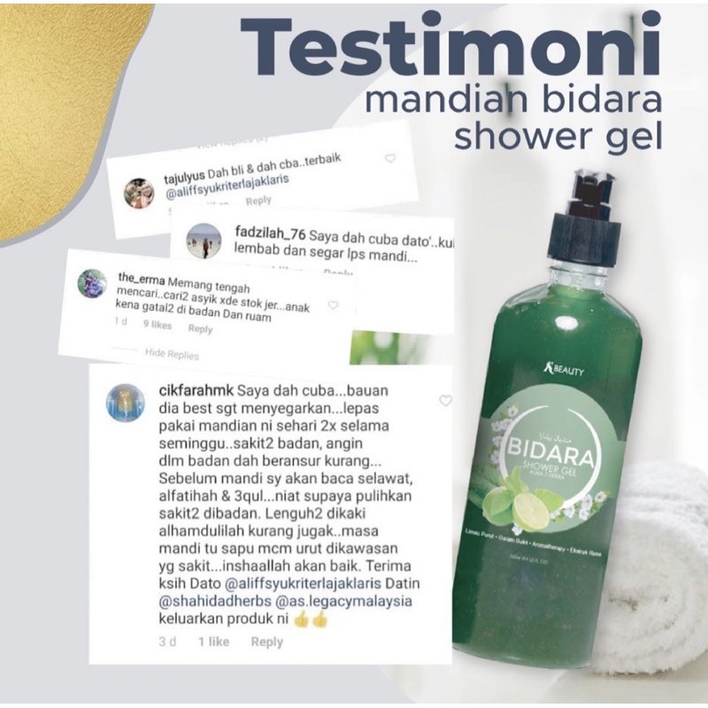 GEL MANDIAN MADU BIDARA AS LEGACY DHERBS TERLAJAK LARIS DATO ALIFF ...