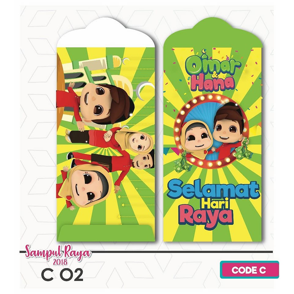 @READY STOCK@ sampul duit raya OMAR DAN HANA dan lain2 CODE 02 | Shopee ...