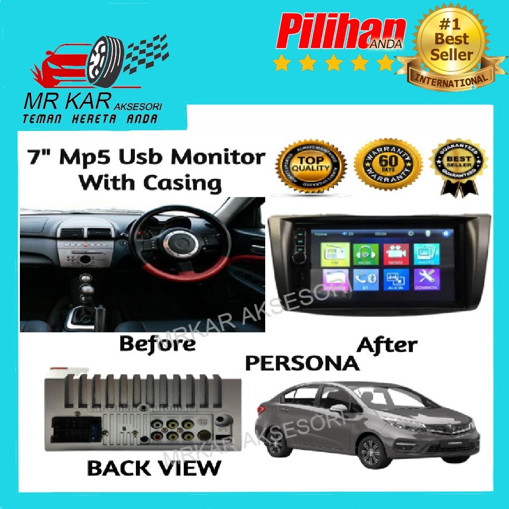 Proton Persona OLD/Gen 2 - MP5 7" Monitor usb bluetooth radio touch ...