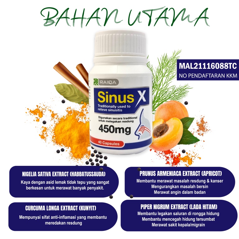 🔥🔥SINUS X NANO HERB 💯% DISAHKAN ORIGINAL® HQ‼️(READY STOCK) UBAT ...