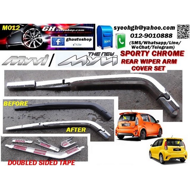 MYVI ICON / MYVI LAGI BEST / MYVI (O) sporty chrome rear wiper arm ...
