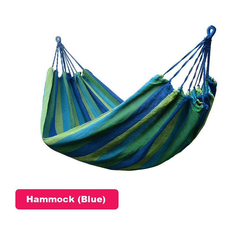 🔥【Ready Stock】🔥 Rainbow Hammock Outdoor Camping Canvas Fabric Striped ...