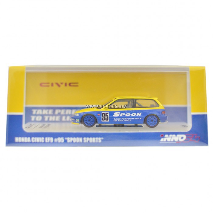 (NOT SEALED FOC PROTRCTOR) INNO MODELS INNO64 1/64 HONDA CIVIC EF9 SPOON SPORTS | Shopee Malaysia