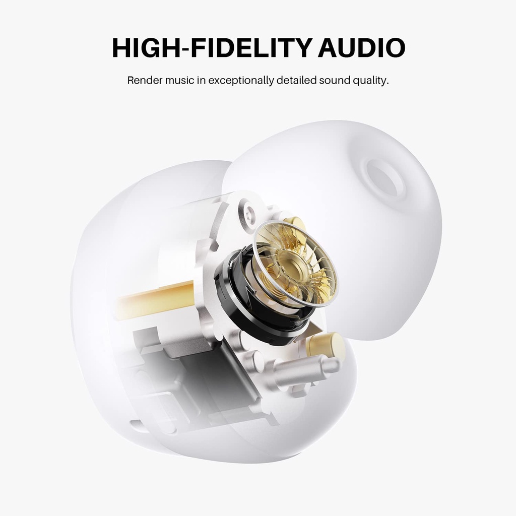 Tribit Flybuds 3s IPX8 Wireless Bluetooth 5.2 Deep Bass Earbuds Touch ...
