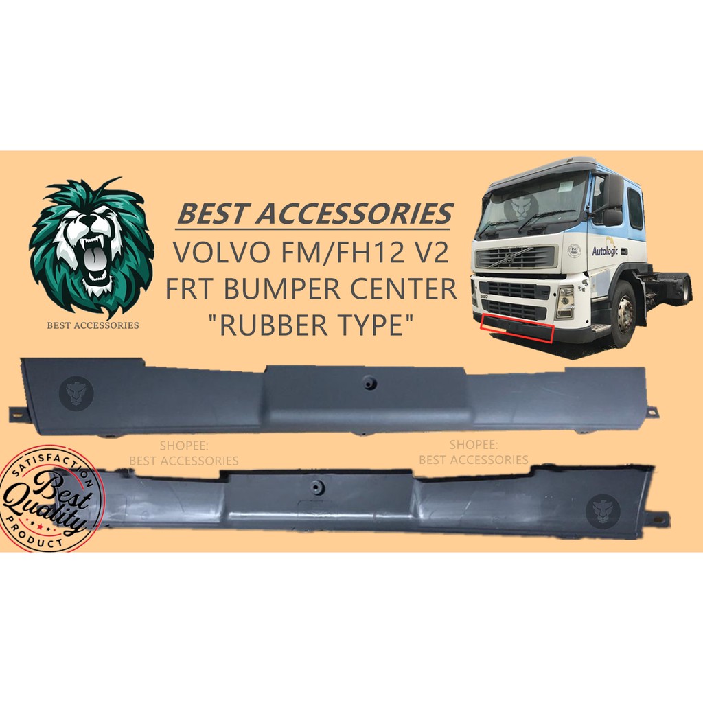 VOLVO FM/FH V2/V3 FRT BUMPER CENTER RUBBER TYPE HIGH QUALITIES | Shopee ...