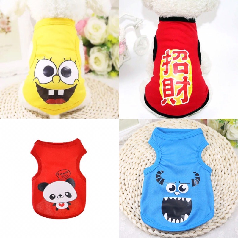 Pet Shirt Cat Clothes Dog Clothes Baju Kucing Comel Baju Raya Kucing ...