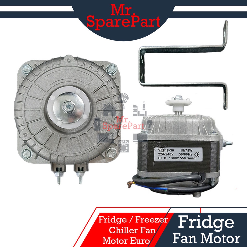 Fridge / Freezer / Chiller Fan Motor Euro ( 10W / 16W / 18W ) | Shopee ...