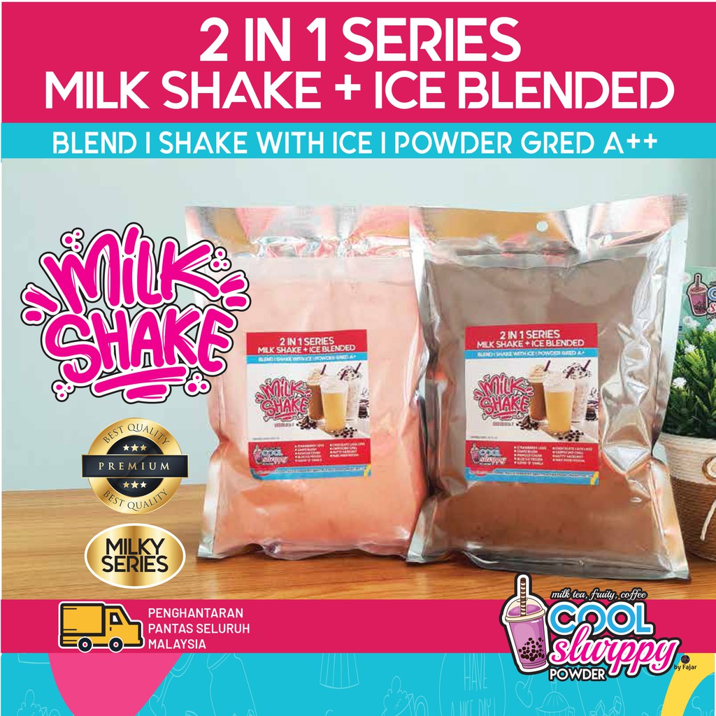 [READY STOCK] Milk Shake Powder 2 IN 1 SERIES + Ice Blended | Shopee ...