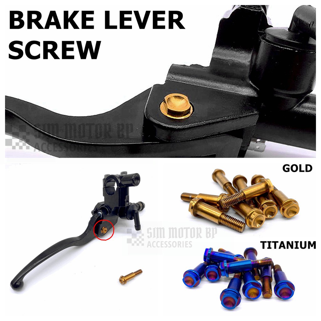 M6x30 TITANIUM Brake Lever Screw/level Tangan Skru / Y15ZR LC135 NVX ...