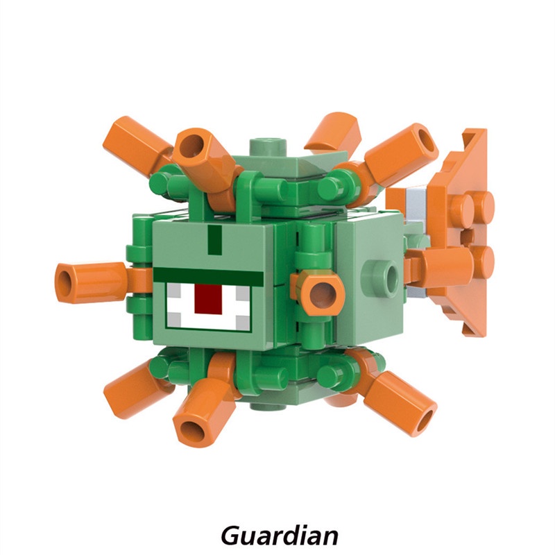 Minecraft Toys ABS Characters Creeper Snow Golem Mooshroom Ravager Bat ...