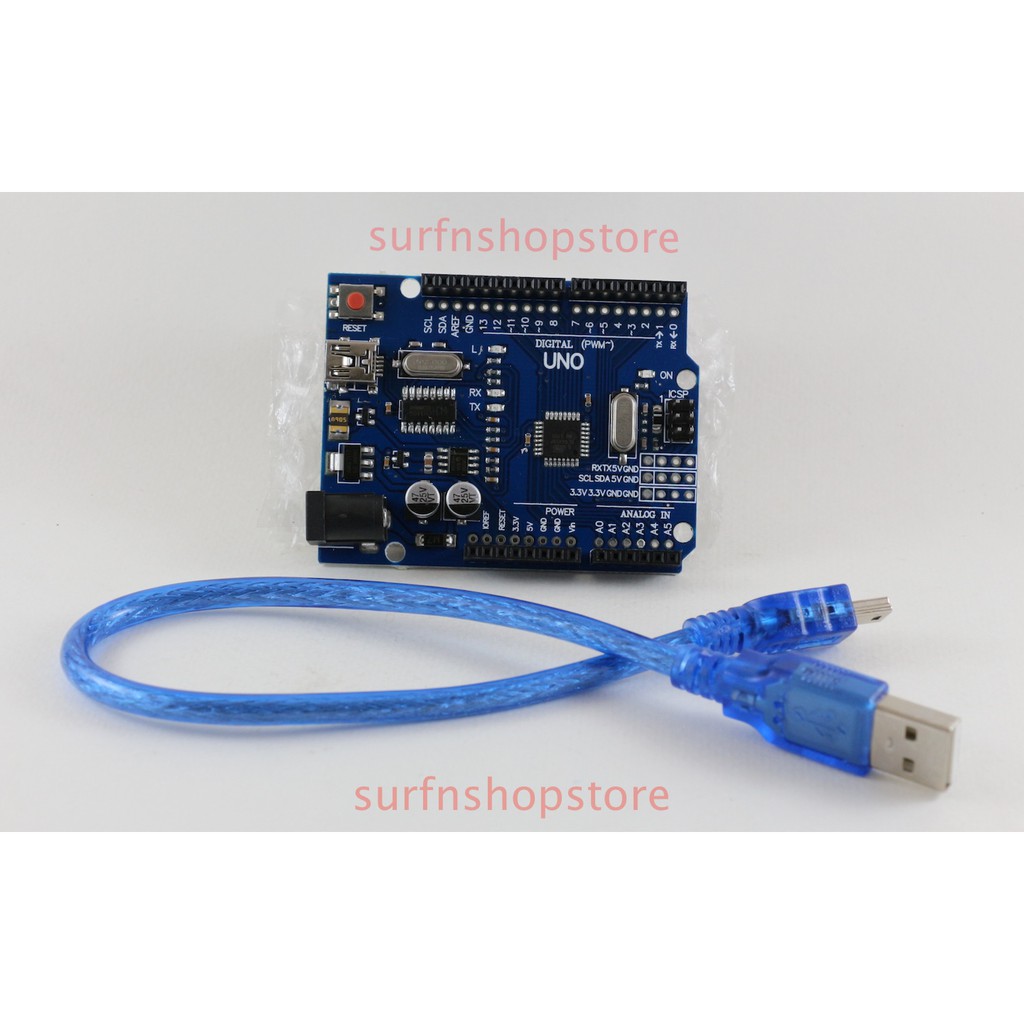 Arduino Compatible Uno R3 ATmega328P SMD CH340G ( with USB cable ) | Shopee Malaysia