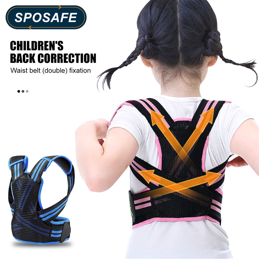 Back Posture Corrector for Kids and Teens, Adjustable Wide Upper Back ...