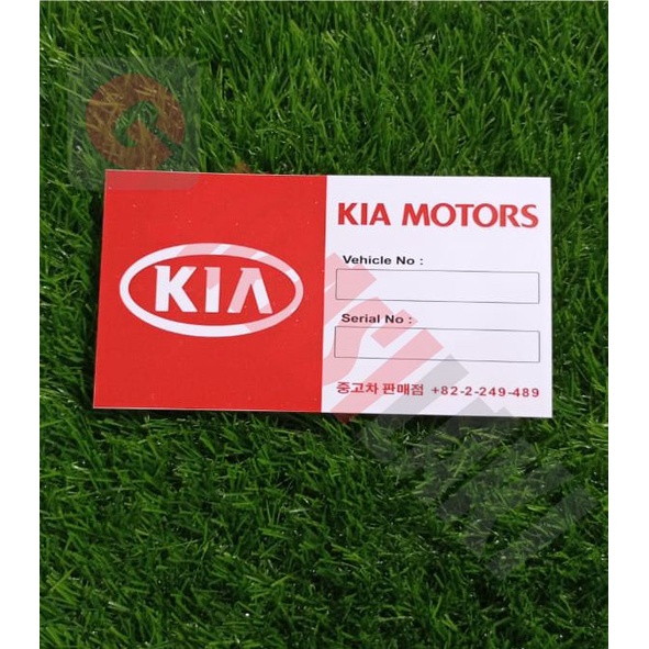 Kia MOTORS BARCODE STICKER STICK ON GLASS | Shopee Malaysia