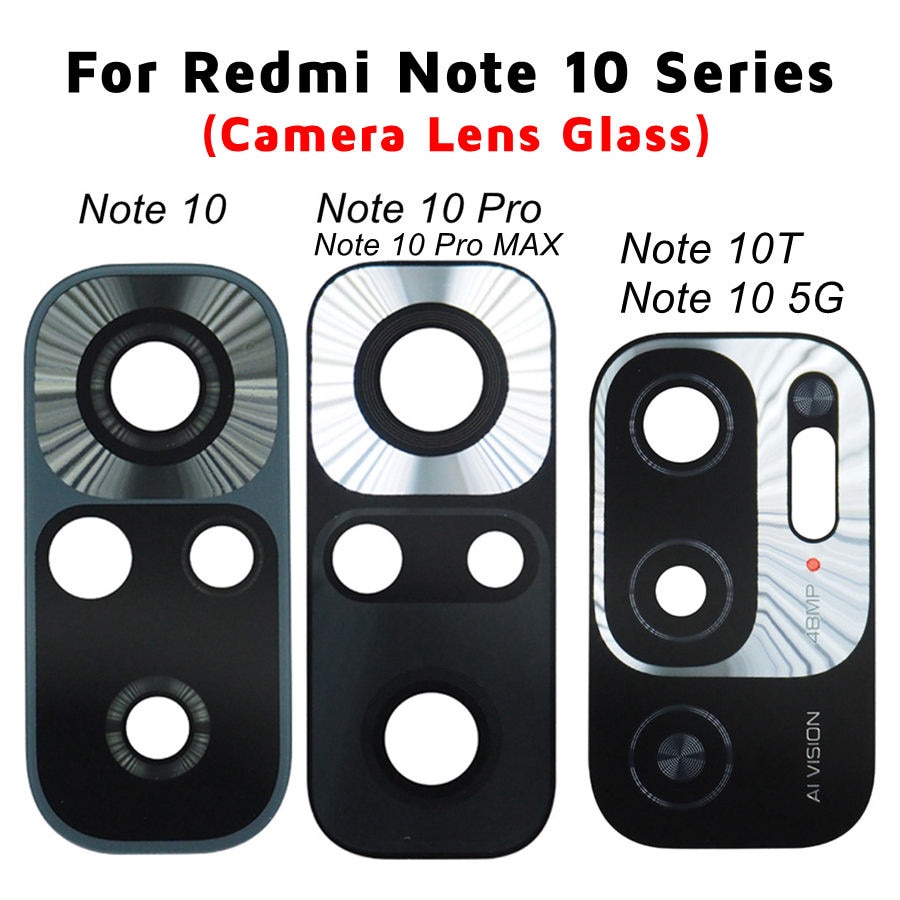 2pcs/lot Rear Back Camera Glass Lens For Xiaomi Redmi Note 10 Pro MAX ...