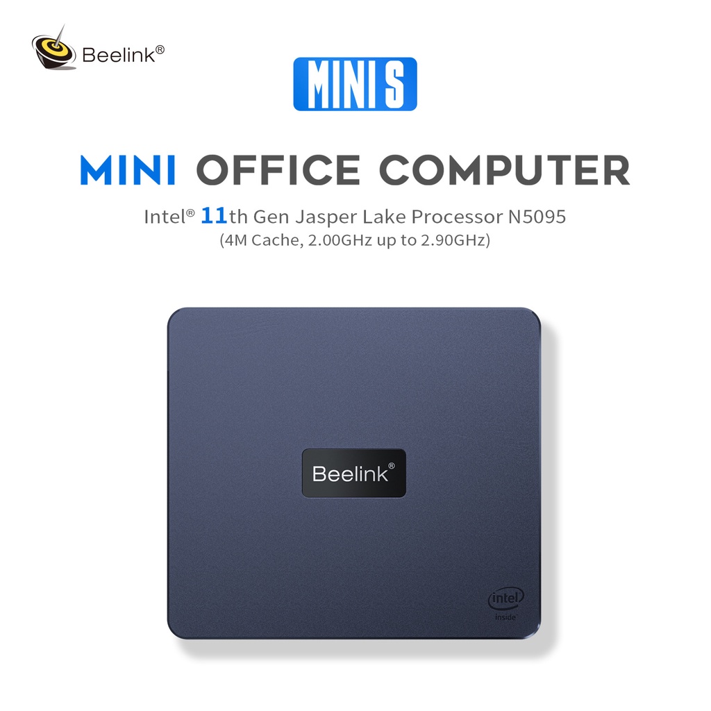 Original Beelink Mini S Windows 11 Intel 11th Gen N5095 Mini PC DDR4 ...