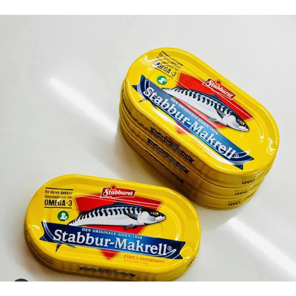 Combo of 3 boxes of Norwegian STABBUR-MAKRELL mackerel in tomato sauce ...