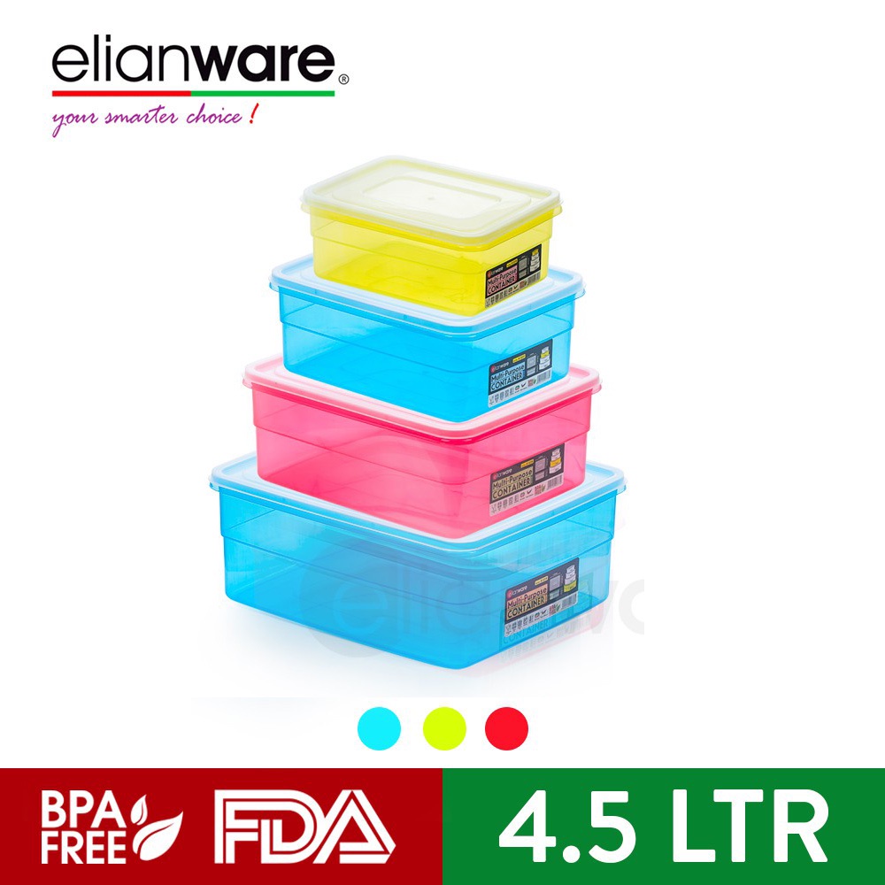 Elianware Extra Large Food Container Keeper Storage Box Organizers ...