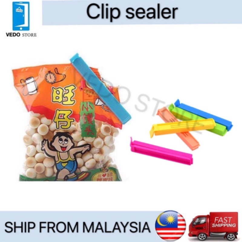 Big size Air Tight Leak Proof Plastic Bag Clip Sealer Food Clipper ...