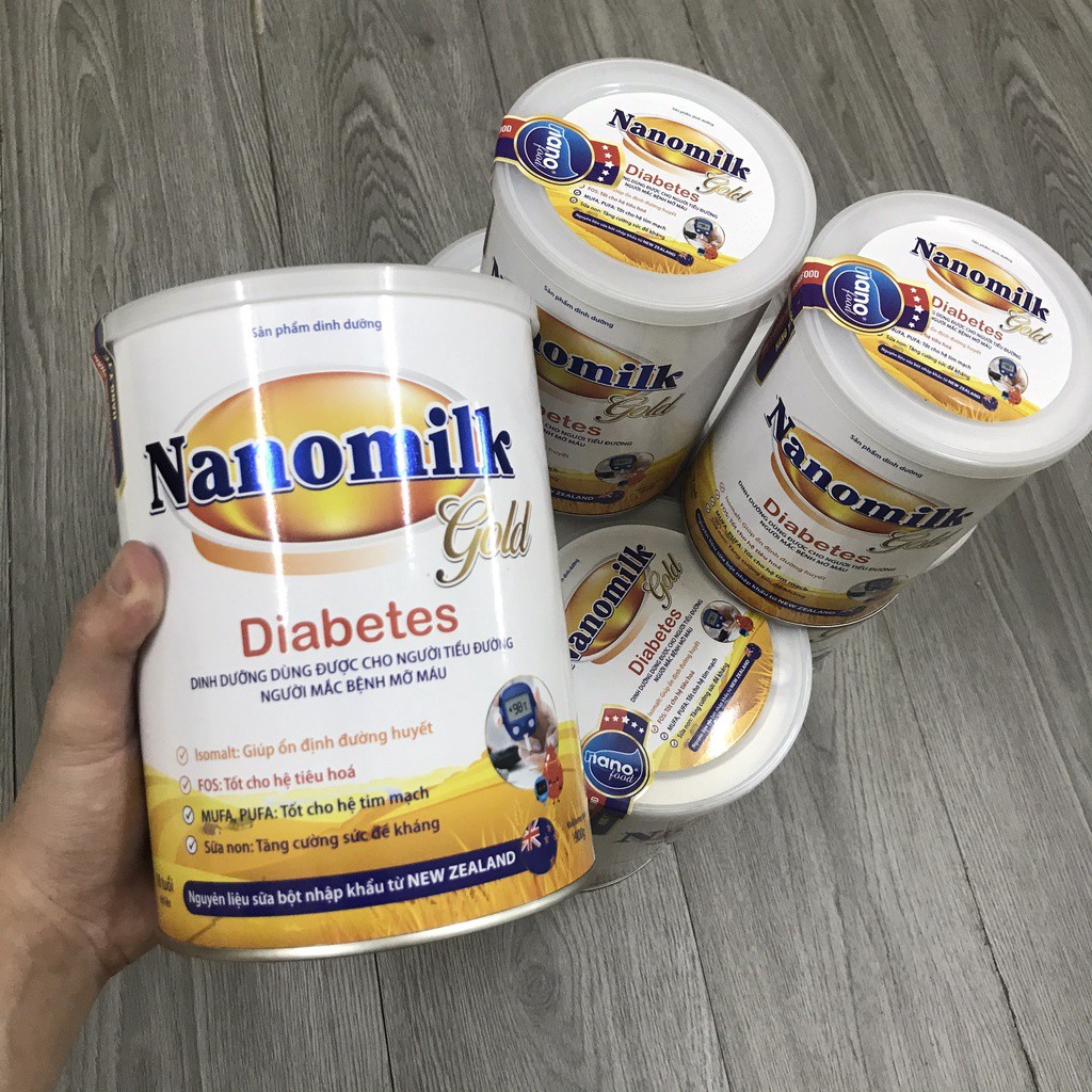 Nanomilk Gold Diabetes Nutrition Milk Box 900g - Nutritional Supplement ...